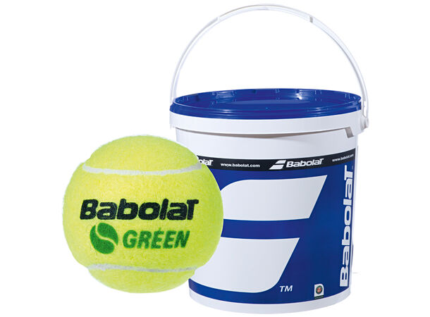 Babolat Green Bøtte - 72 Tennisballer Tennisballer - Bøtte m/72 baller ...